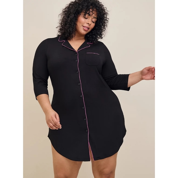 torrid | Intimates & Sleepwear | Torrid Super Soft Button Through Sleep ...